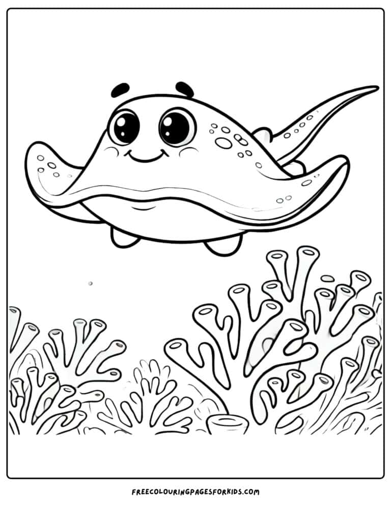 30 Stingray Coloring Pages