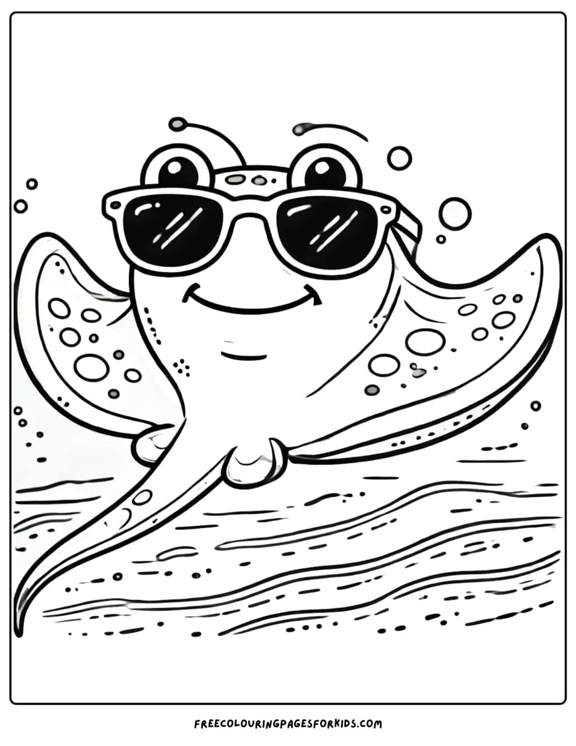 30 Stingray Coloring Pages