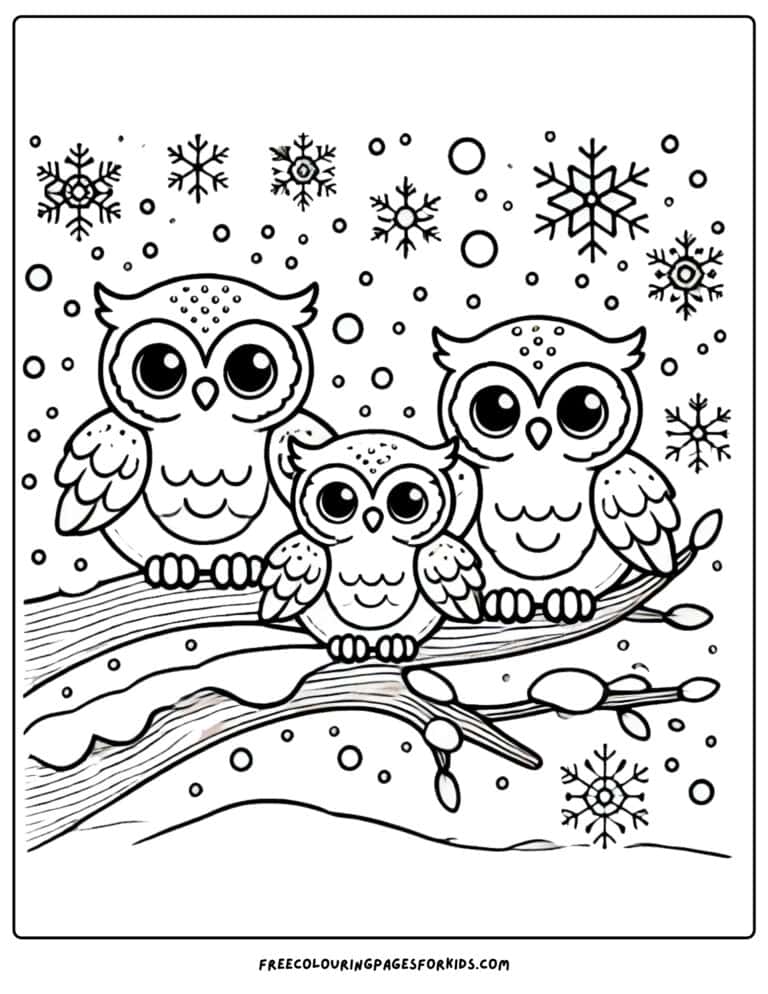 39 Winter Coloring Pages - Coloring Pages For Kids