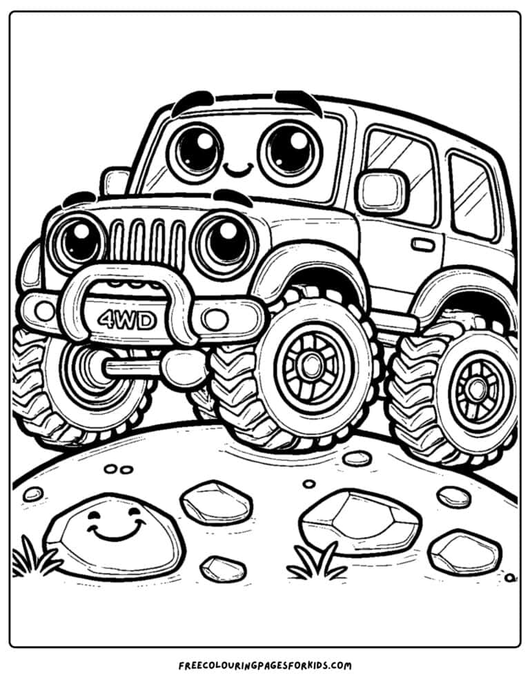29 Four Wheel Drive Coloring Pages