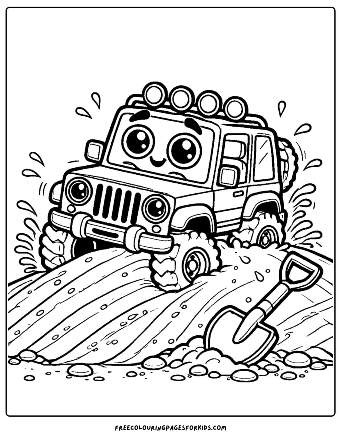 29 Four Wheel Drive Coloring Pages