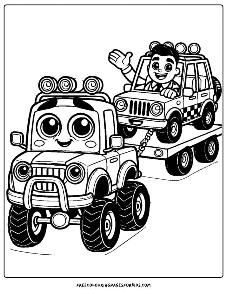 29 Four Wheel Drive Coloring Pages