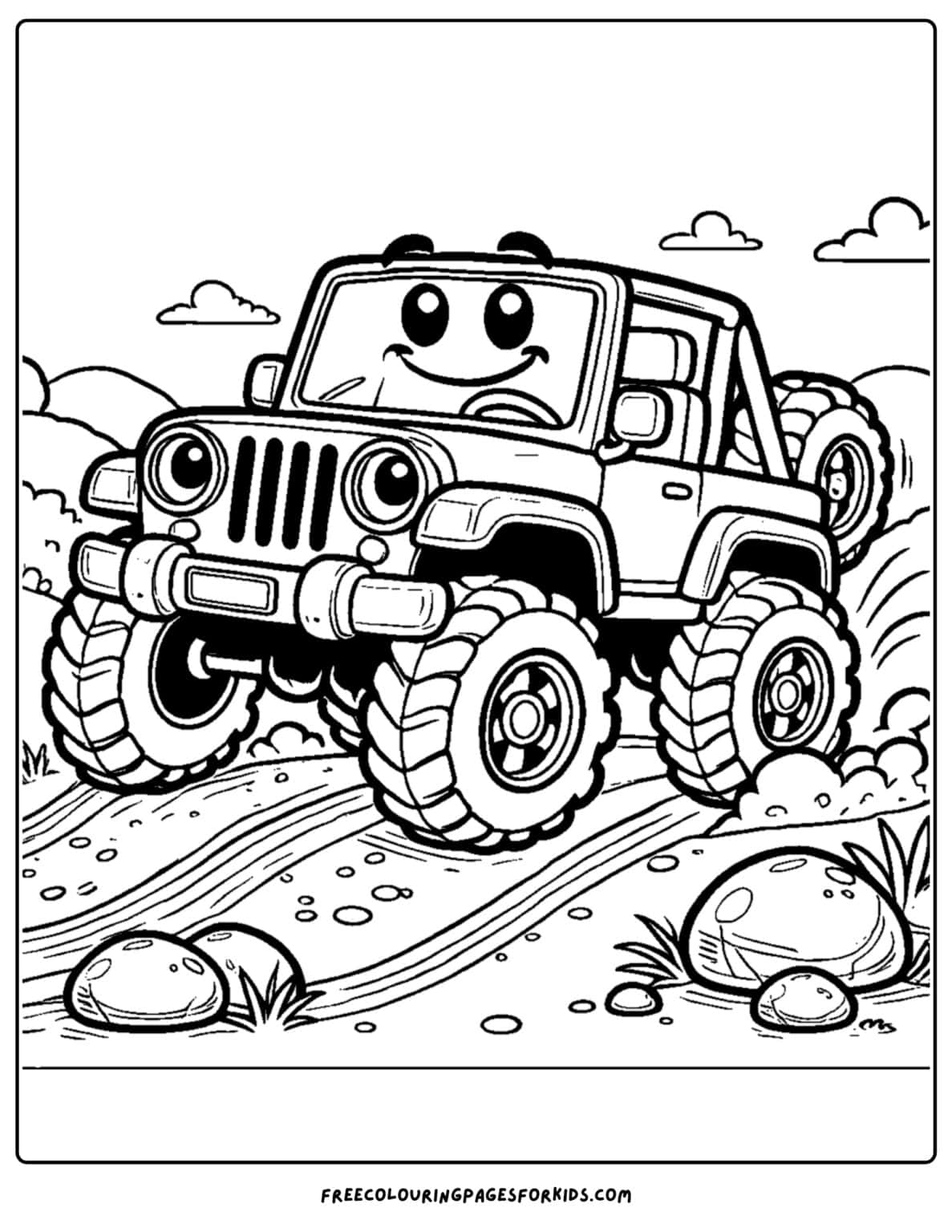 29 Four Wheel Drive Coloring Pages