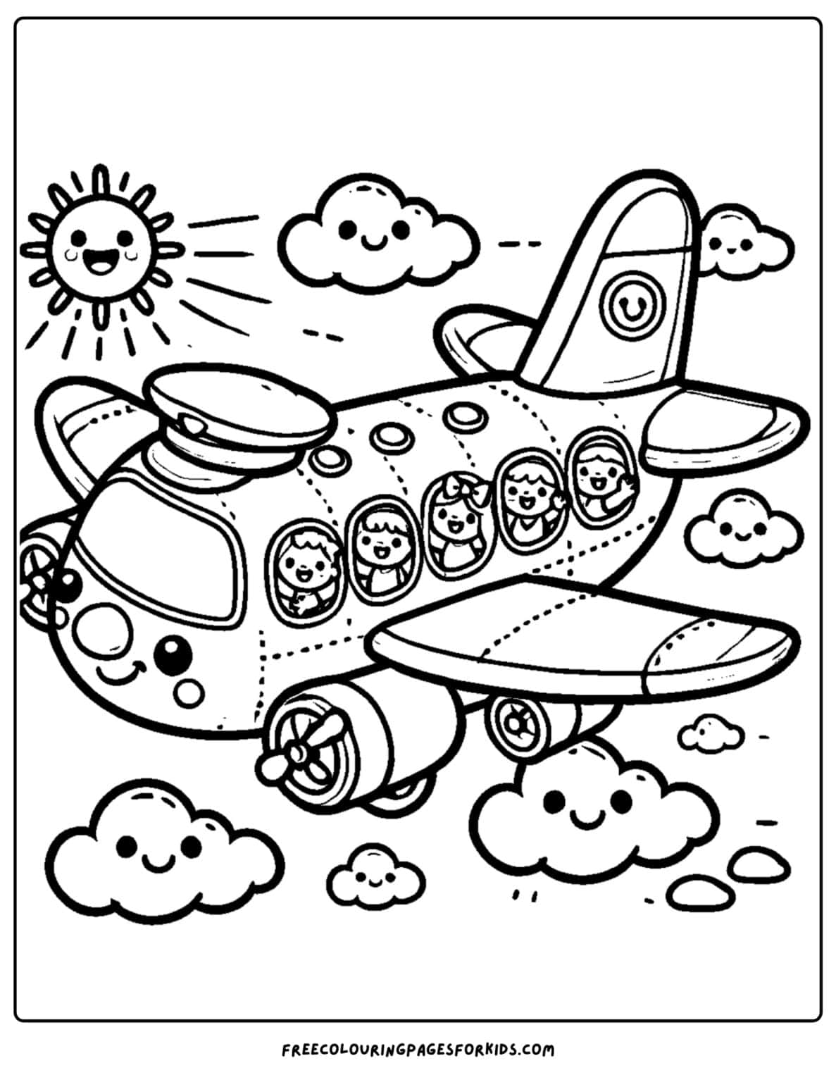 29 Airplane Coloring Pages