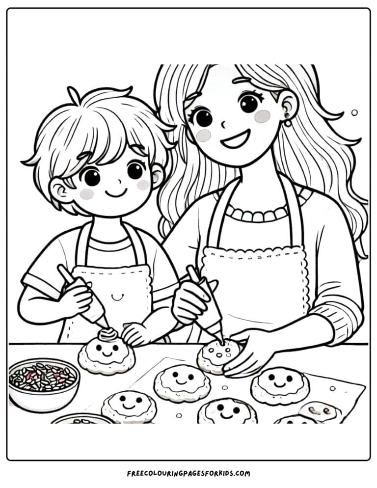 28 Baking Coloring Pages