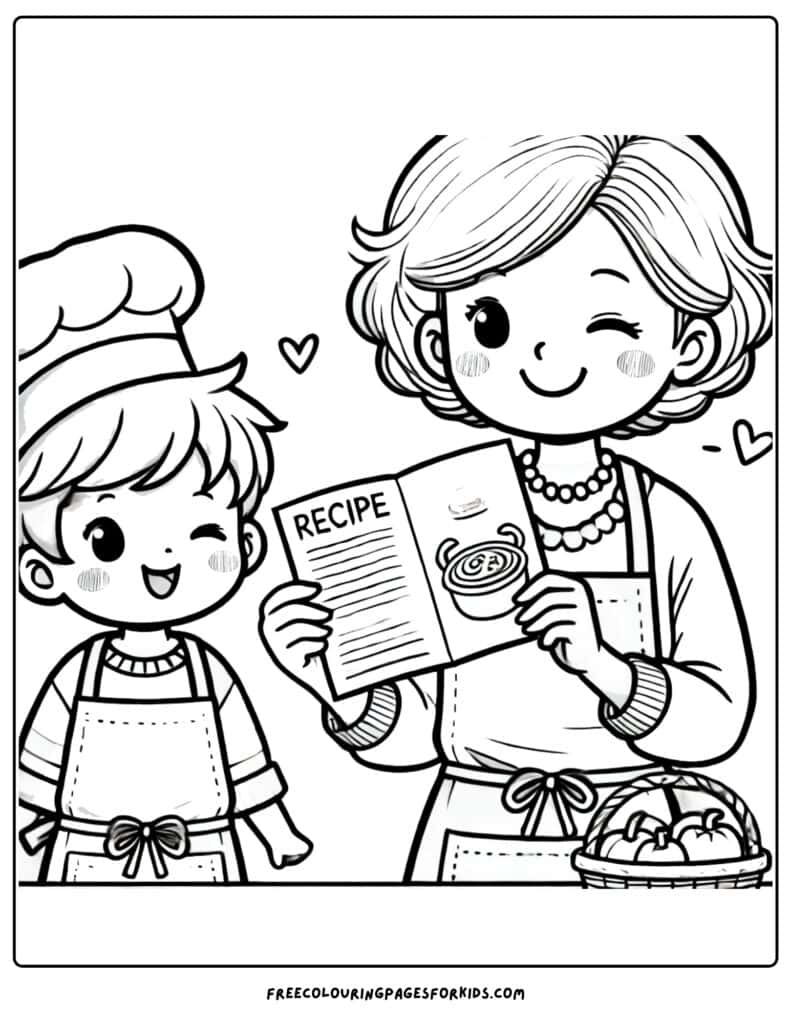 28 Baking Coloring Pages