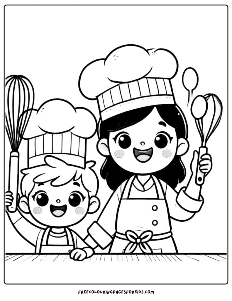 28 Baking Coloring Pages