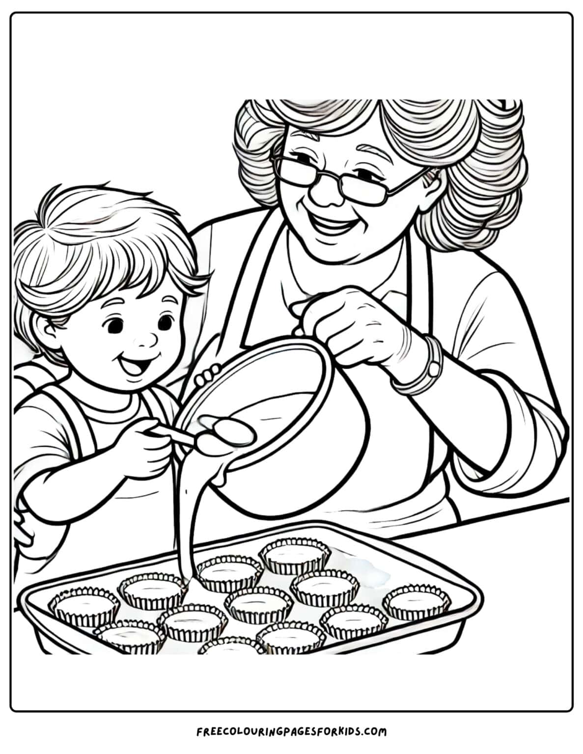 28 Baking Coloring Pages