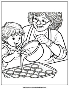 28 Baking Coloring Pages