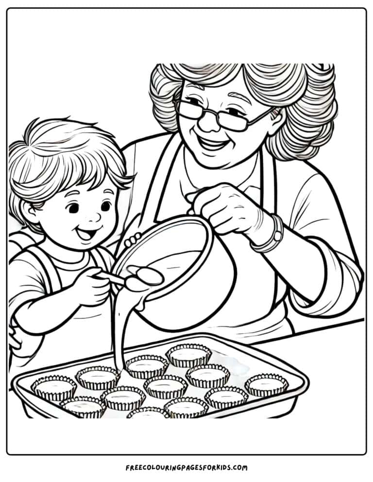 28 Baking Coloring Pages