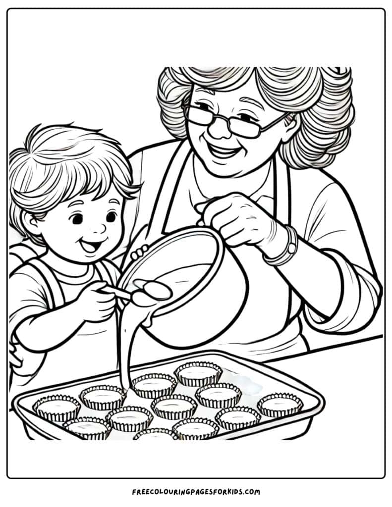 28 Baking Coloring Pages