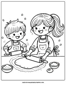 28 Baking Coloring Pages