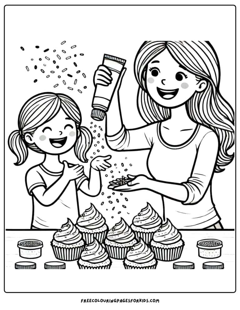 28 Baking Coloring Pages