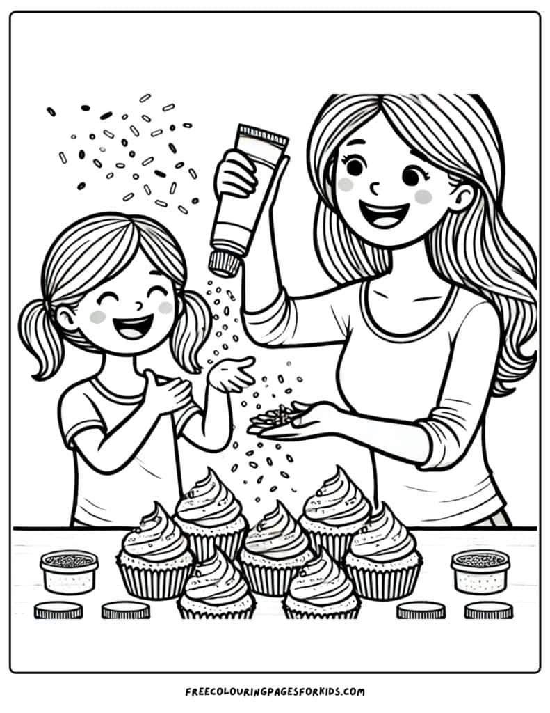 28 Baking Coloring Pages