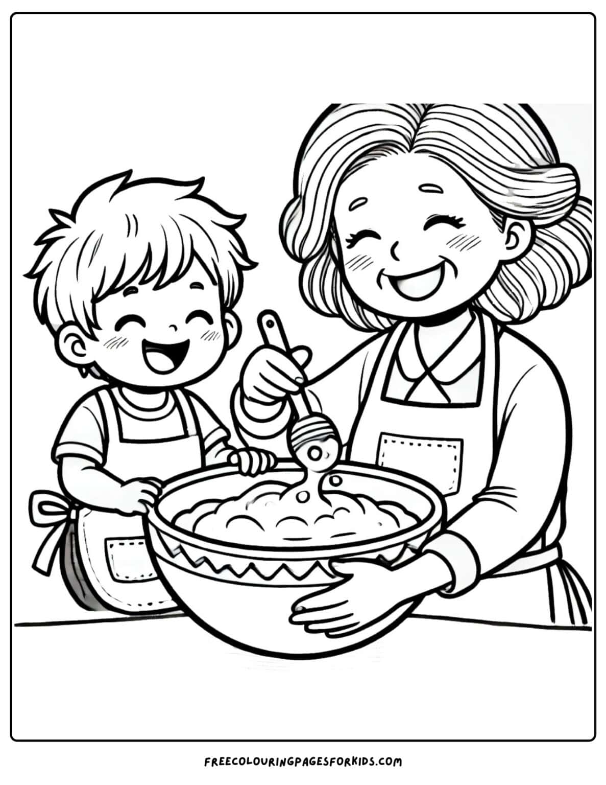 28 Baking Coloring Pages