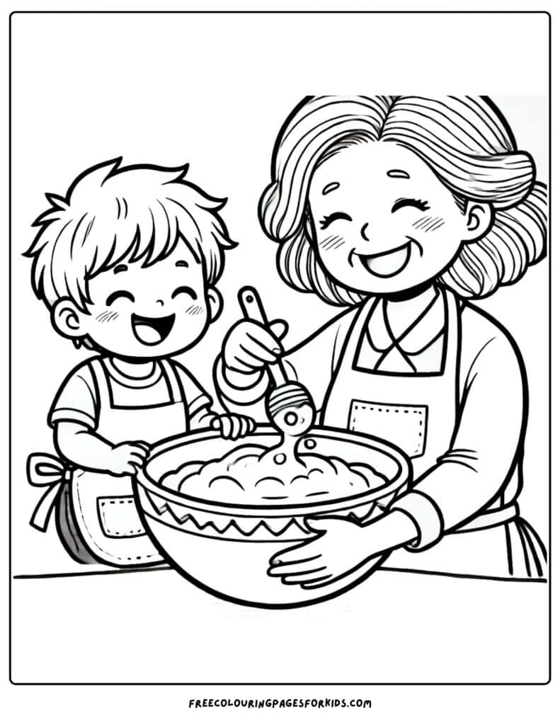 28 Baking Coloring Pages