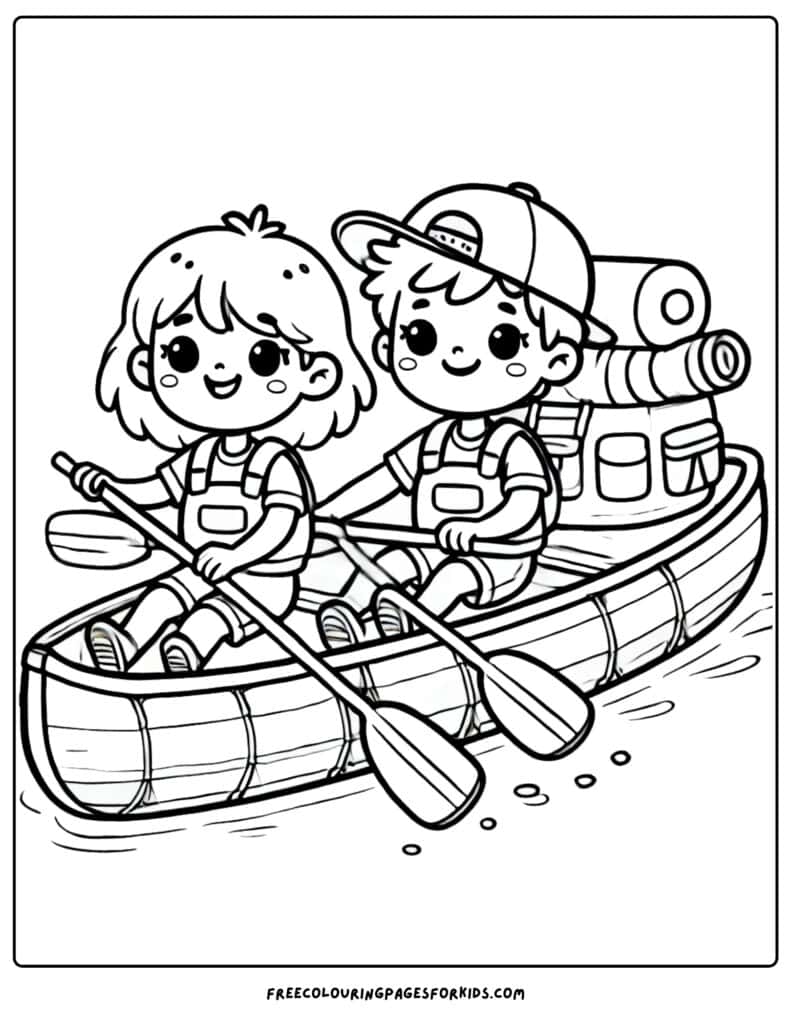 26 Canoe Coloring Pages