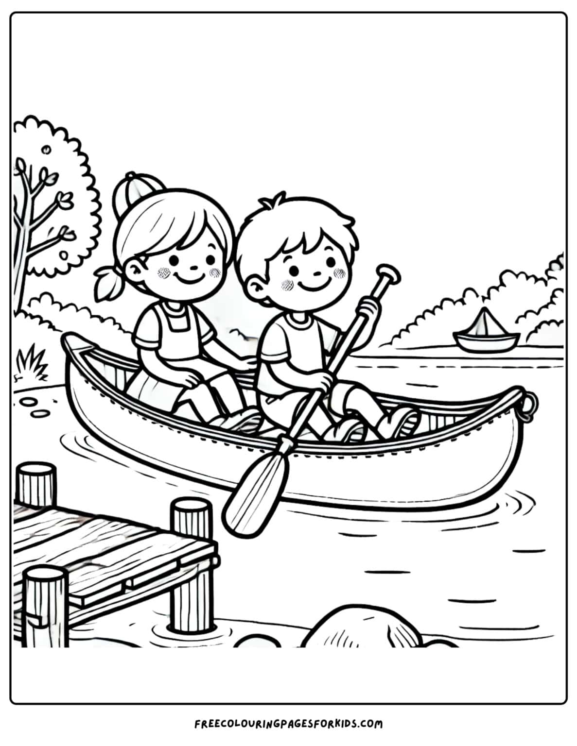 26 Canoe Coloring Pages