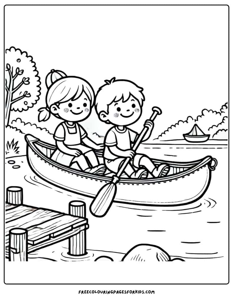 26 Canoe Coloring Pages