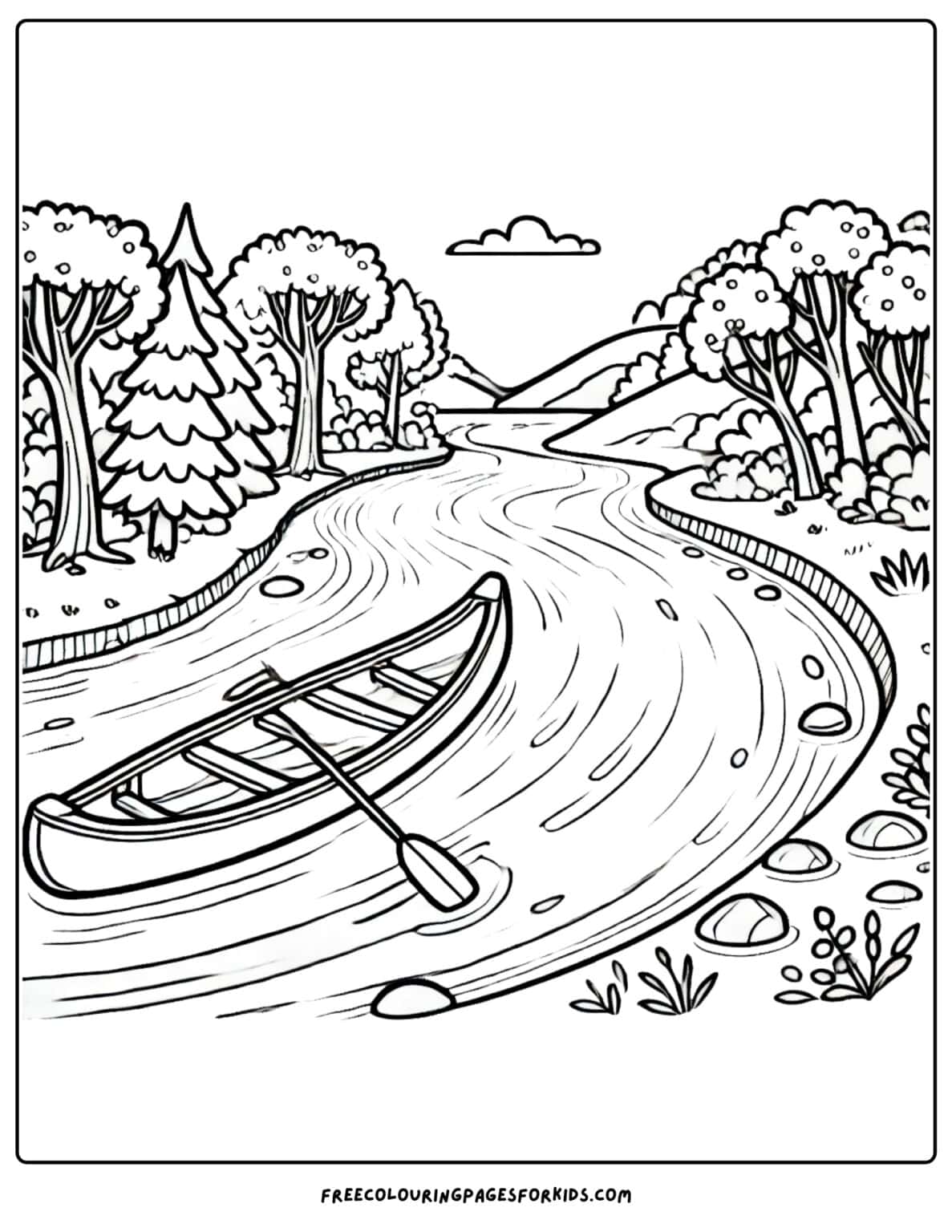 26 Canoe Coloring Pages