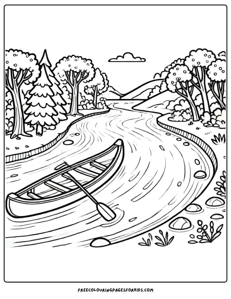 26 Canoe Coloring Pages