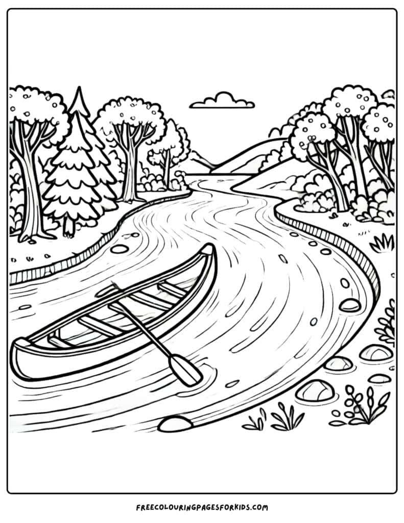 26 Canoe Coloring Pages