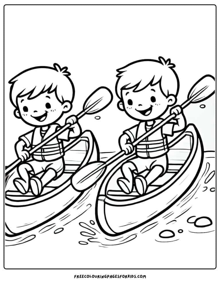 26 Canoe Coloring Pages