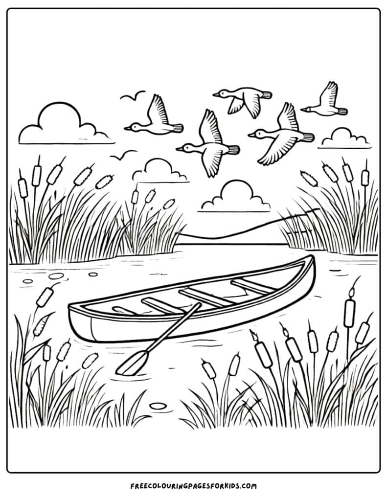 26 Canoe Coloring Pages
