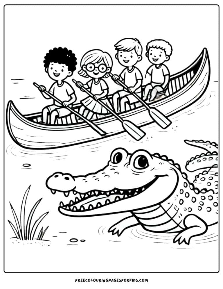 26 Canoe Coloring Pages