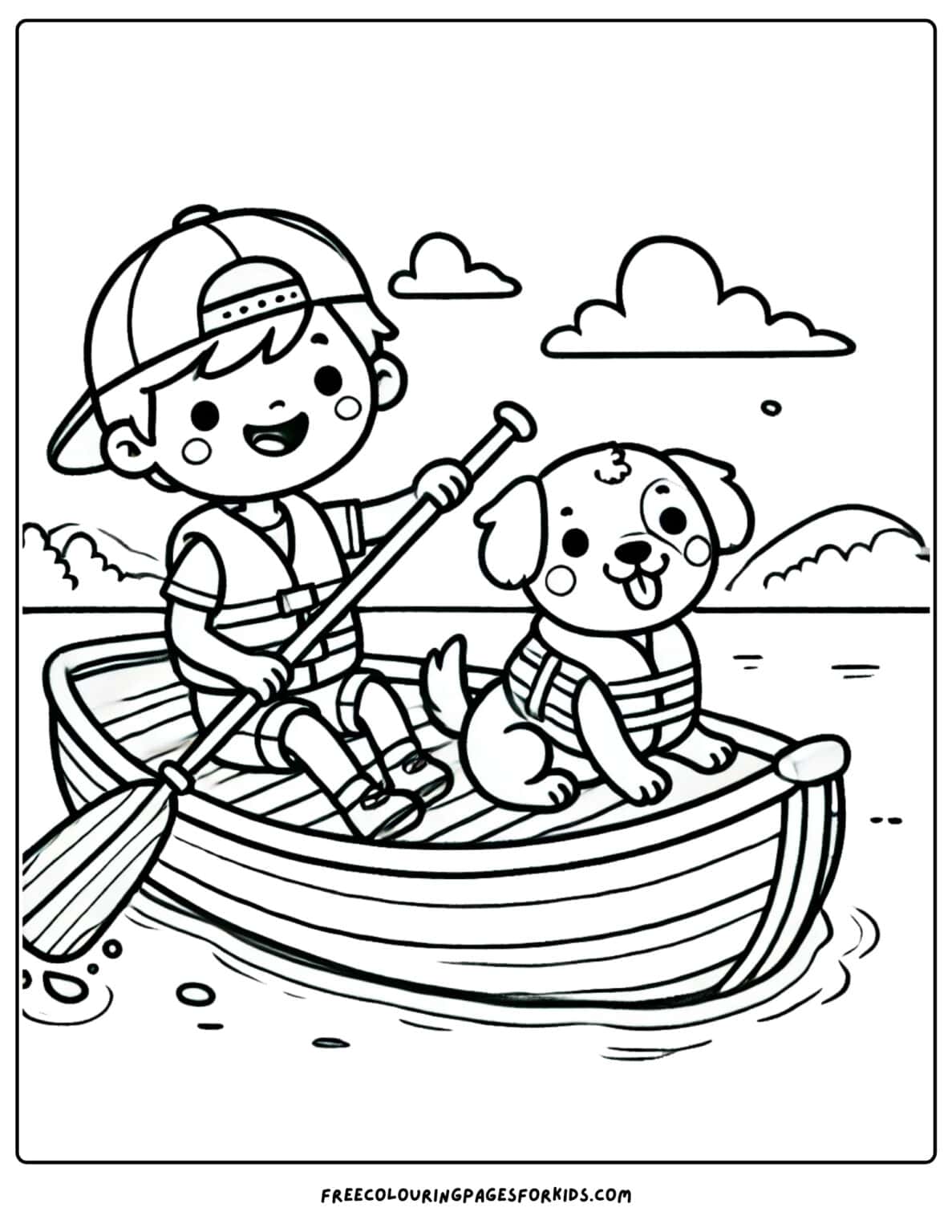 26 Canoe Coloring Pages