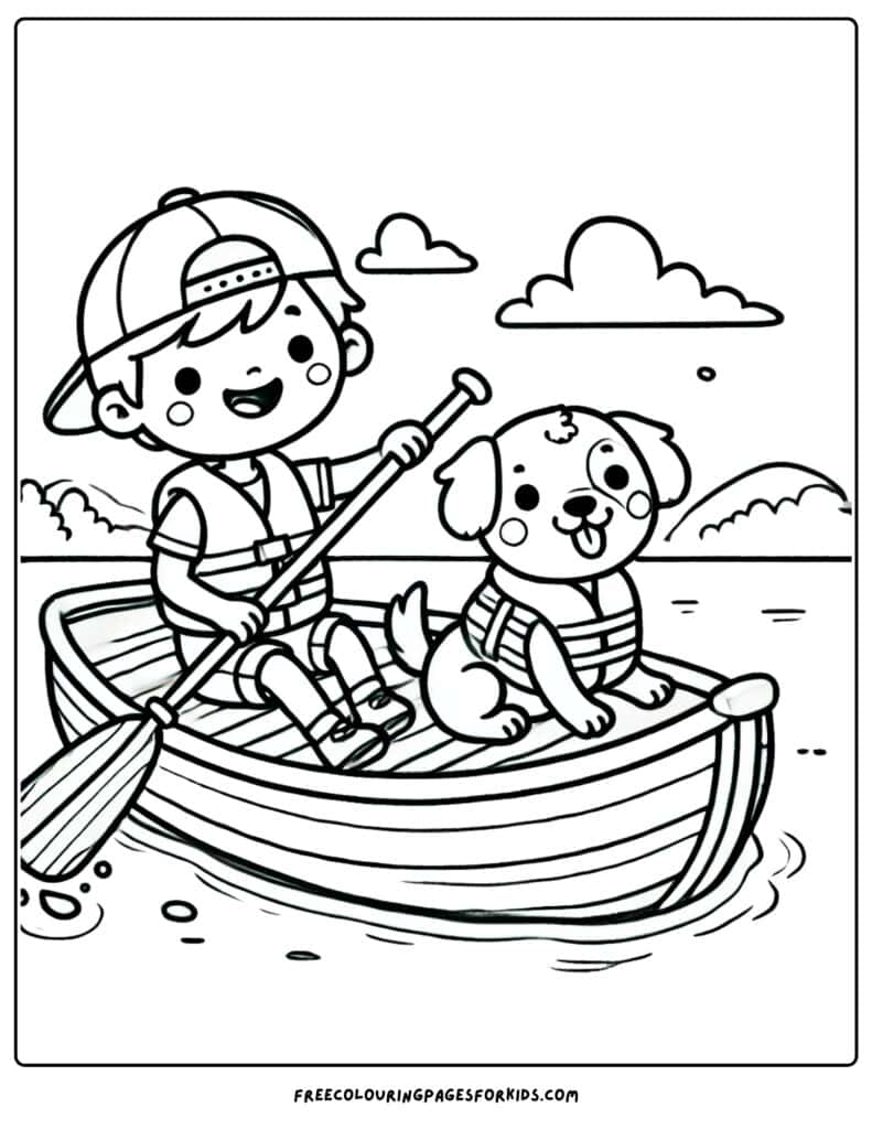 26 Canoe Coloring Pages
