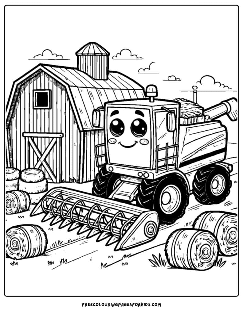 25 Combine Harvester Coloring Pages