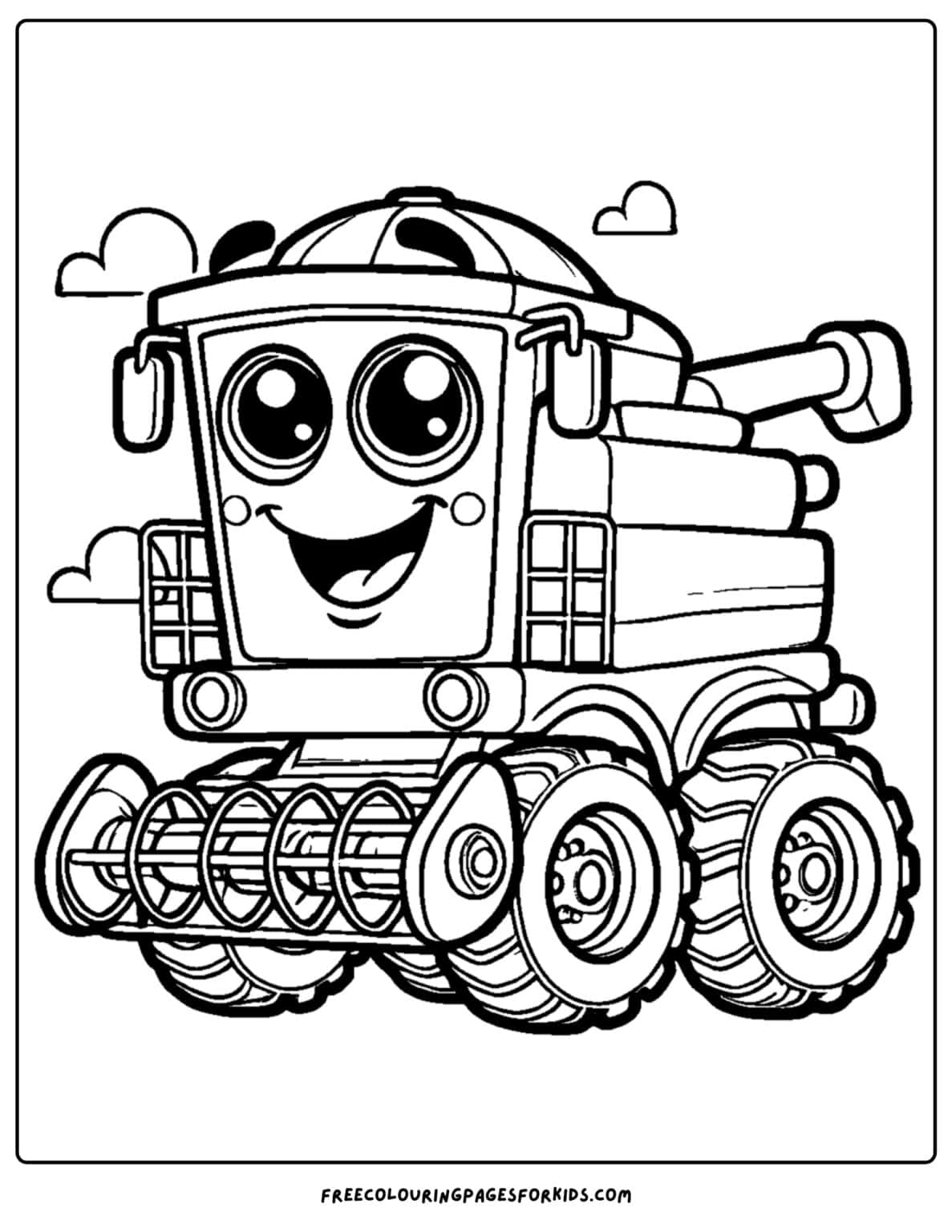 25 Combine Harvester Coloring Pages