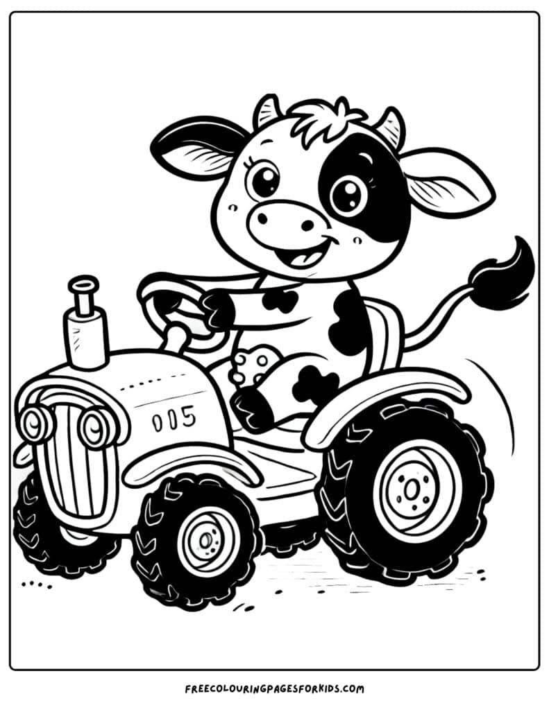 30 Cow Coloring Pages