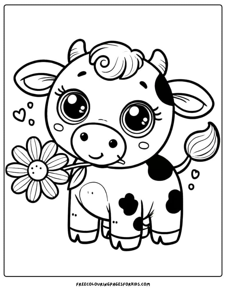 30 Cow Coloring Pages