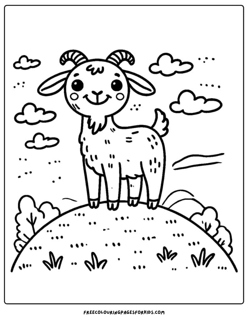29 Goat Coloring Pages