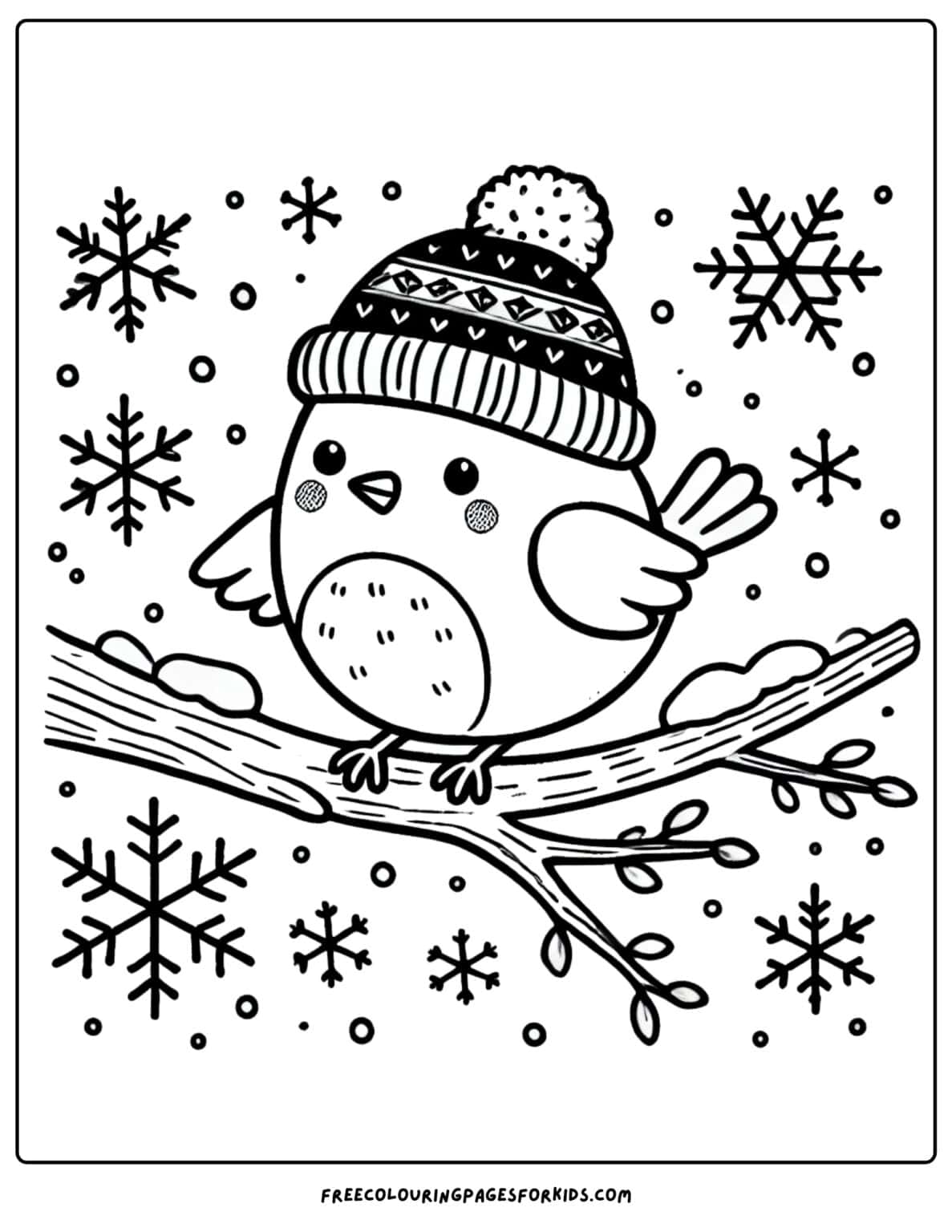 29 Snow Coloring Pages