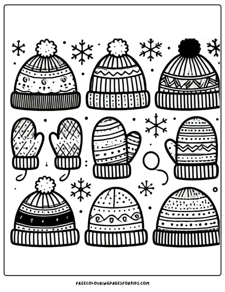 29 Snow Coloring Pages