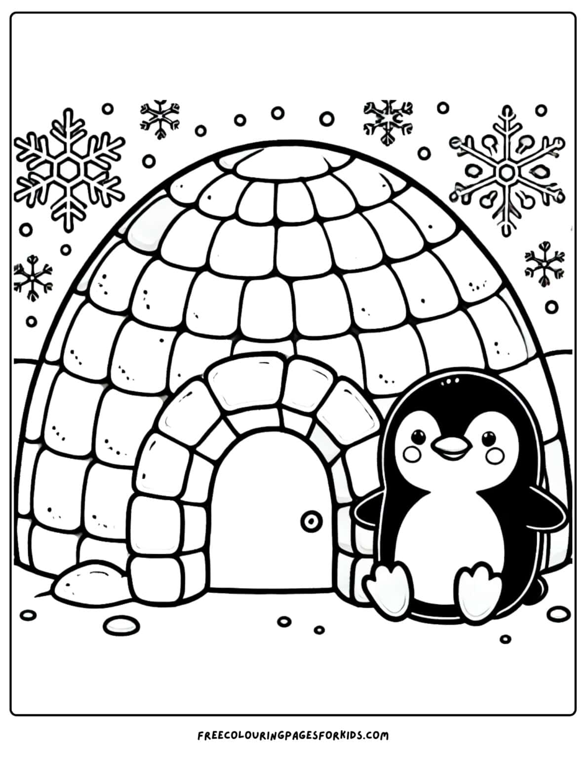 29 Snow Coloring Pages