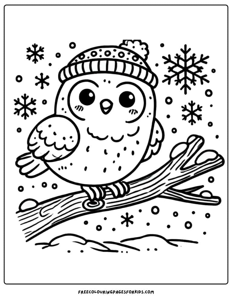 29 Snow Coloring Pages