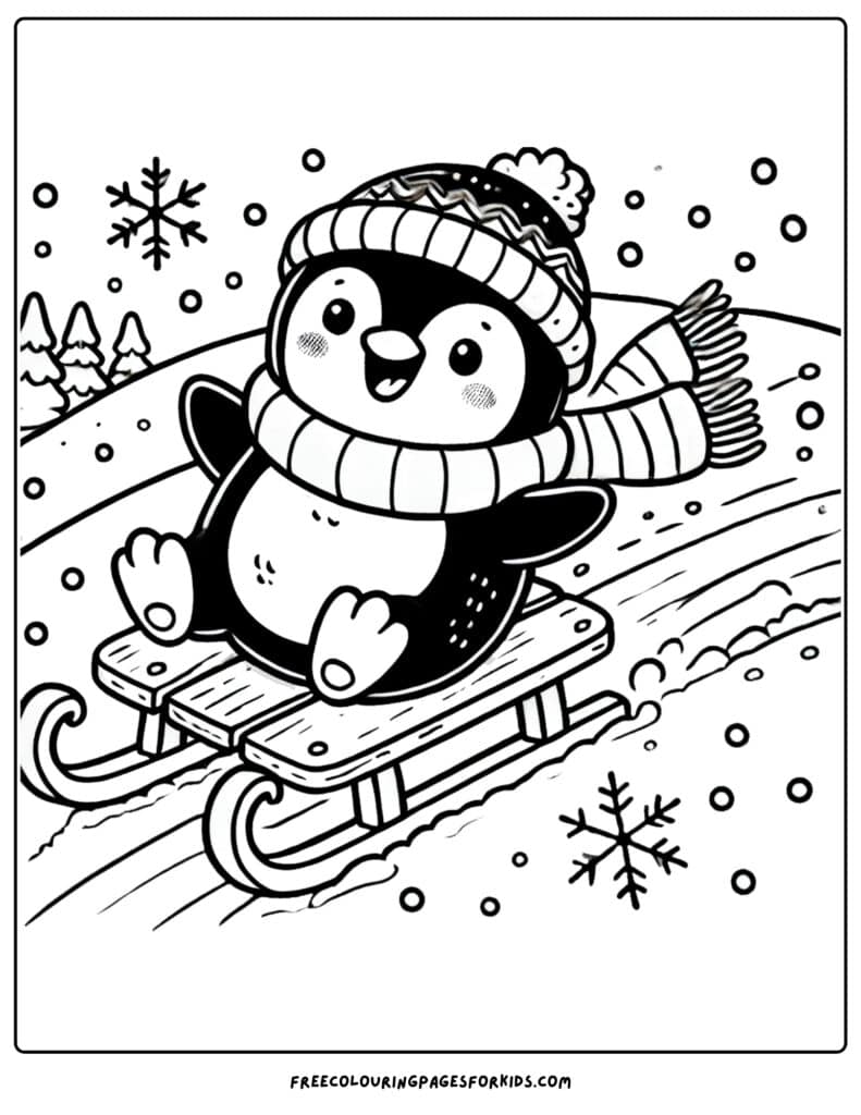 29 Snow Coloring Pages