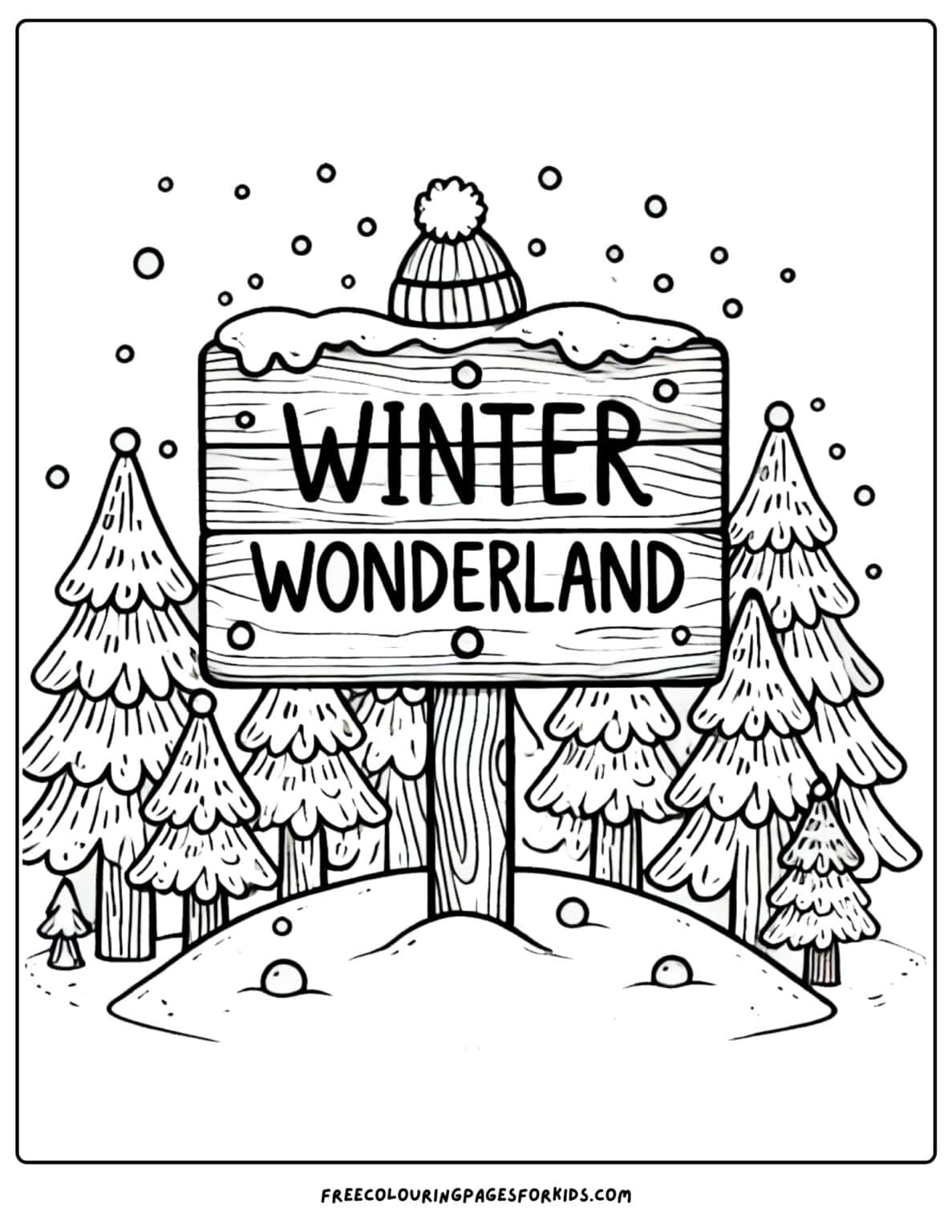 29 Snow Coloring Pages