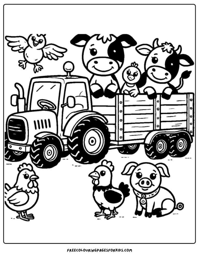 29 Tractor Coloring Pages