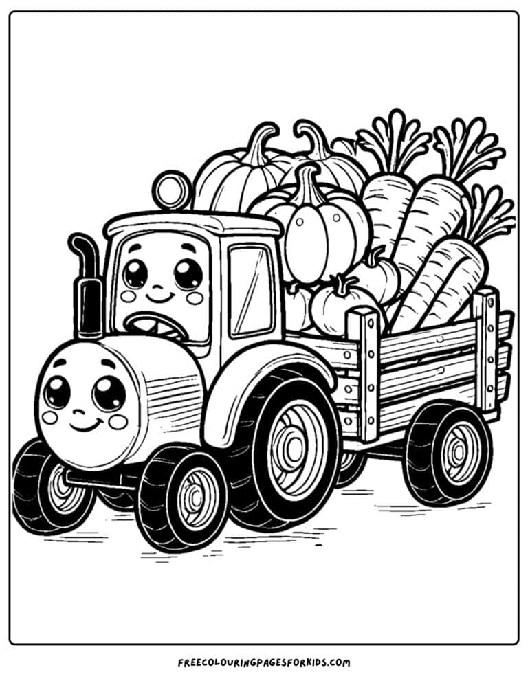 29 Tractor Coloring Pages