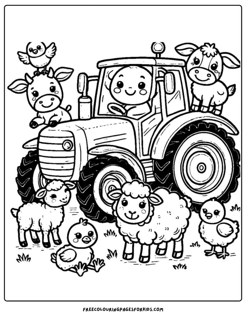29 Tractor Coloring Pages