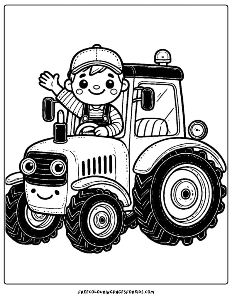 29 Tractor Coloring Pages