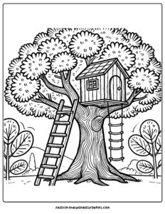 30 Tree Coloring Pages
