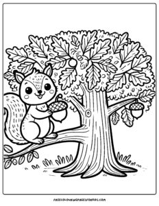 30 Tree Coloring Pages
