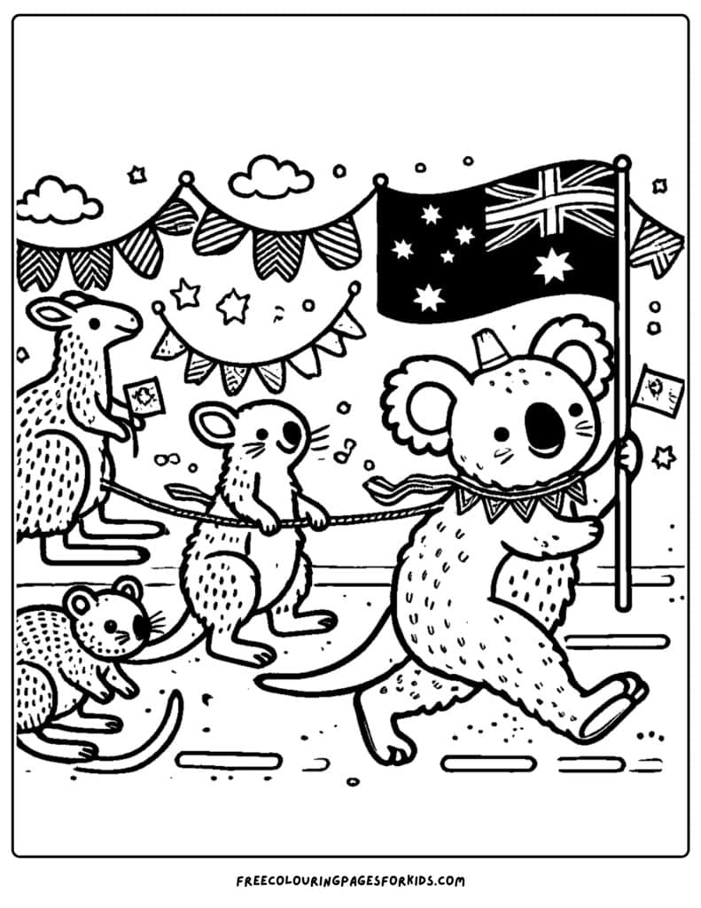28 Australia Day Coloring Pages