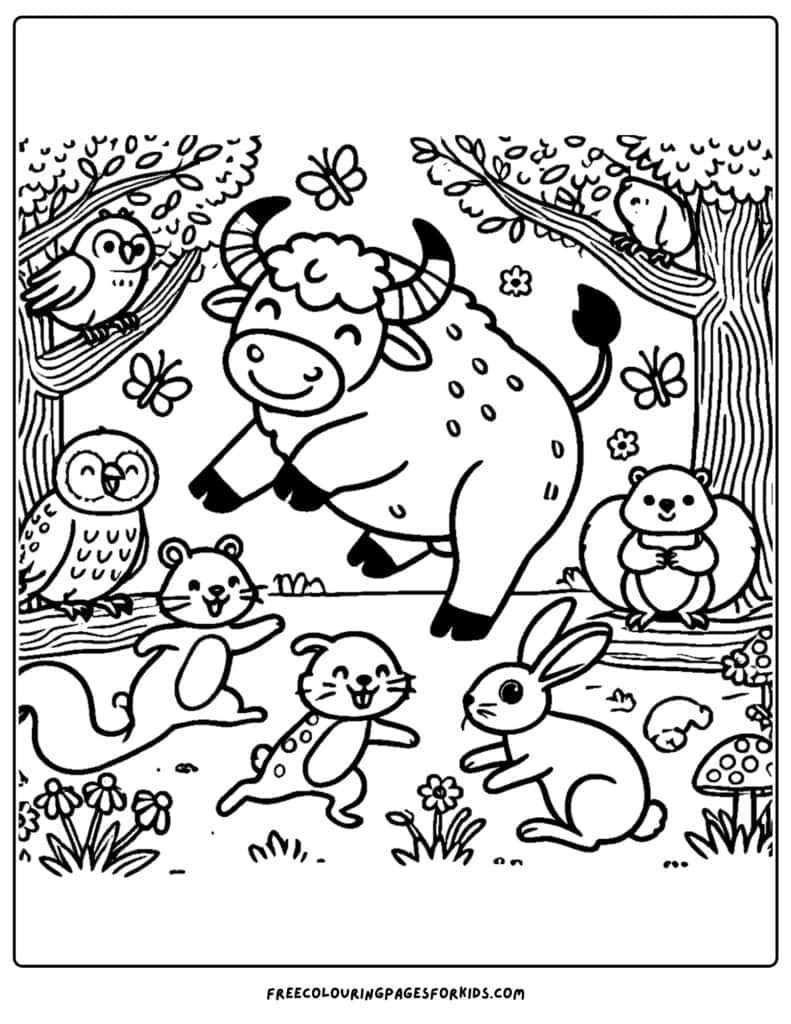 29 Buffalo Coloring Pages